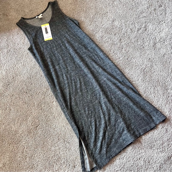 Matty M | Dresses | Matty M Womens New S Grey Sideslit Long Maxi Tank ...